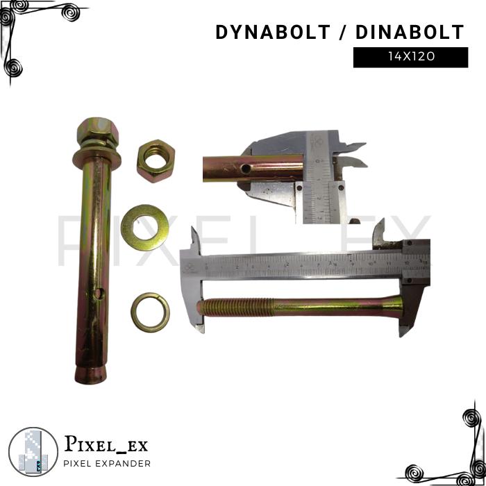 Promo Dinabolt Dynabolt M8 M10 M12 M14 M16 M20 8x60 s/d 20x180 Expander ...