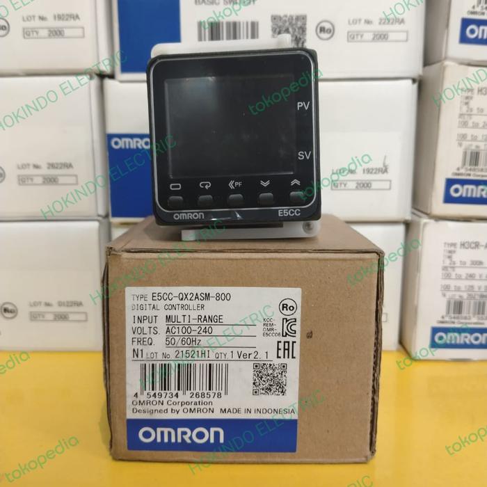 Jual TEMPERATUR DIGITAL CONTROLLER OMRON E5CC-QX2ASM-800 ORIGINAL ASLI ...