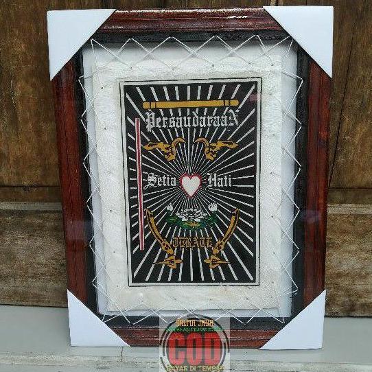 Jual KALIGRAFI LAMBANG PSHT LOGO SH TERATE (45×35CM) DARI KULIT KAMBING ...