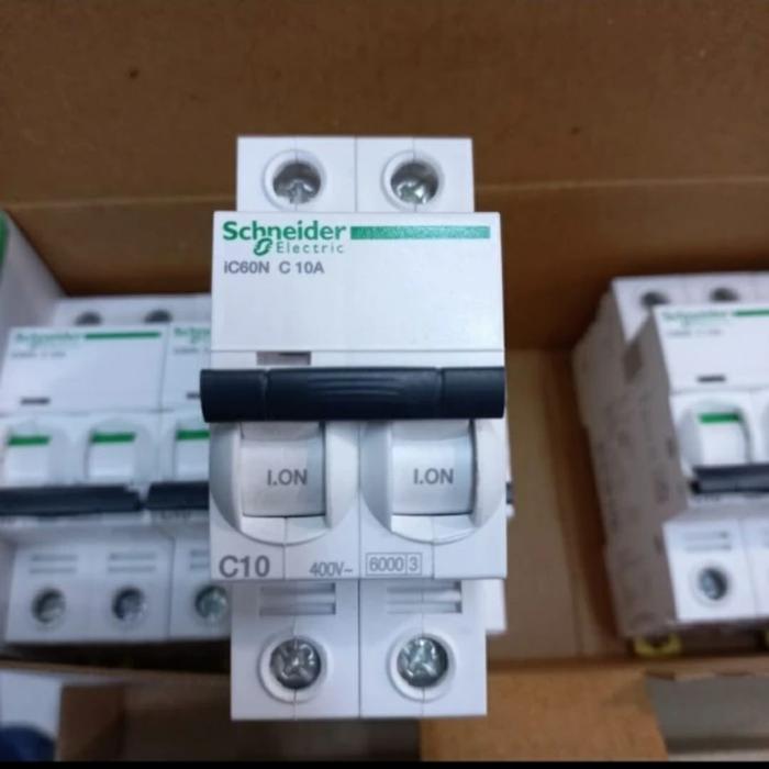Jual MCB IC60N 2P 10A 6kA Schneider 2Phase 2Pole - Jakarta Pusat - sinar bintang sinergi | Tokopedia