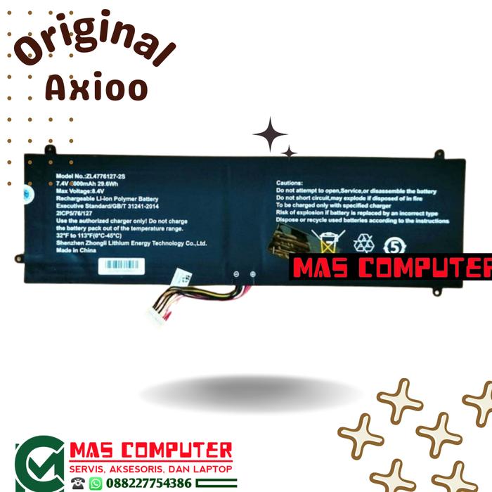 Jual Baterai Axioo Mybook 14+ Lite M1489C ZL4776127-2S 7.4V 4000mAH ...