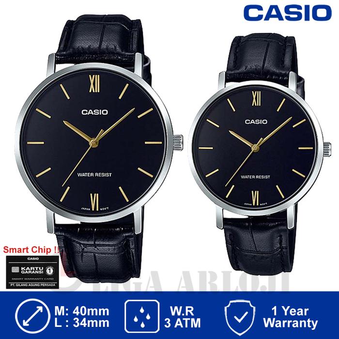 Promo CASIO MTP-VT01L-1BUDF & LTP-VT01L-1BUDF Jam Tangan Couple / Pasangan Cicil 0% 3x - Jakarta ...