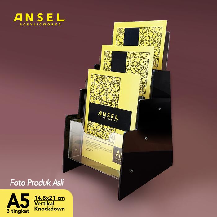 Promo Tempat Brosur Akrilik / Acrylic Flyer Holder - A5 Ver -Tipe C 3 ...