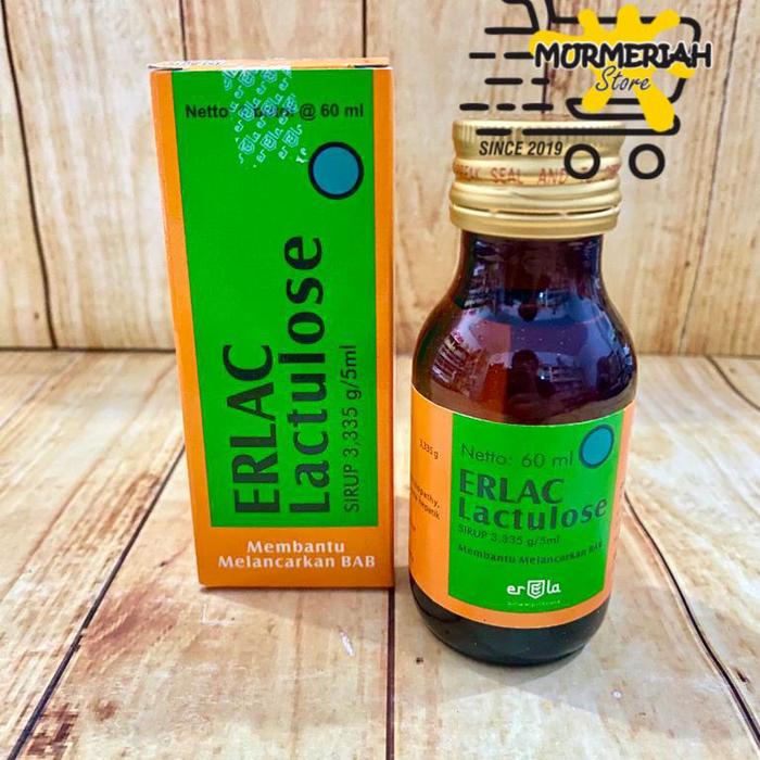 Jual ERLAC Lactulose Sirup Botol 60 ml-Melancarkan Buang Air Besar ...
