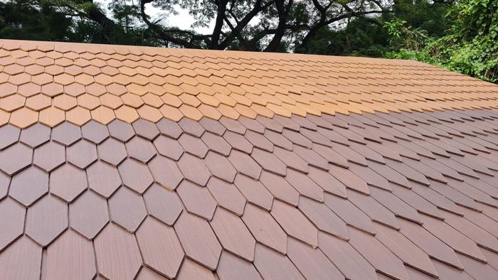 Jual Genteng sirap motiv kayu atap sirap kayu harflex hardex - Kota ...