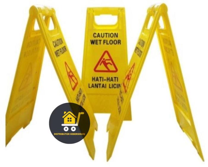 Jual Wet Floor Sign / Tanda Lantai Basah Licin / Termurah - Jakarta ...