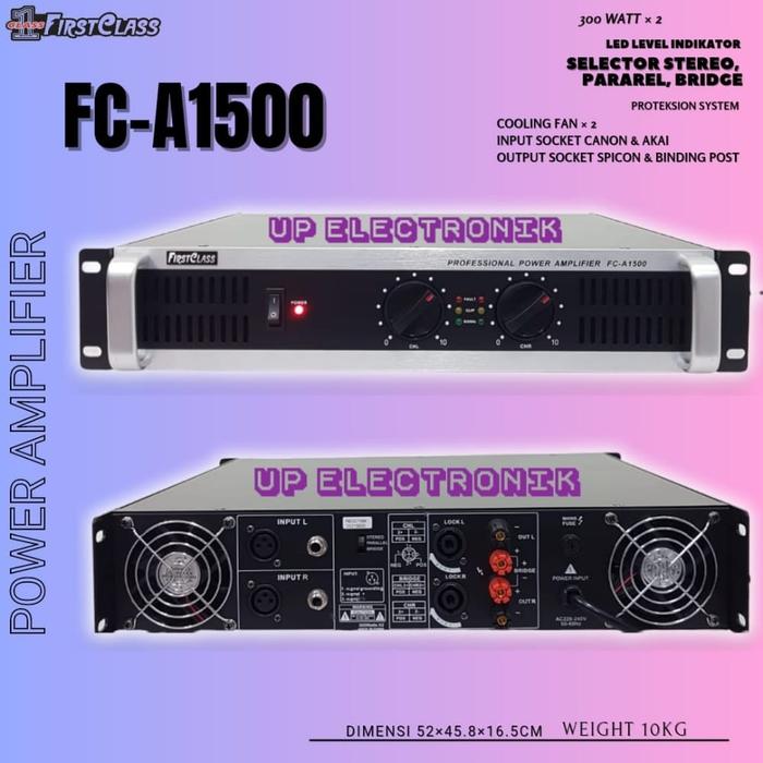 Jual Power Amplifier Firstclass FC-A1500 2000 Watt Original - Jakarta ...