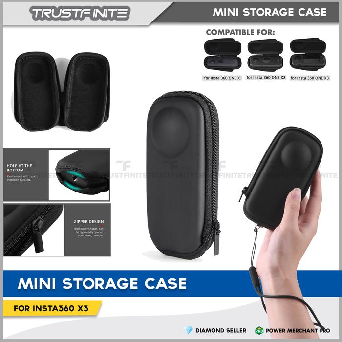 Jual Mini Storage Case Insta360 X3 / Tas Mini Insta360 One X2 Carry ...