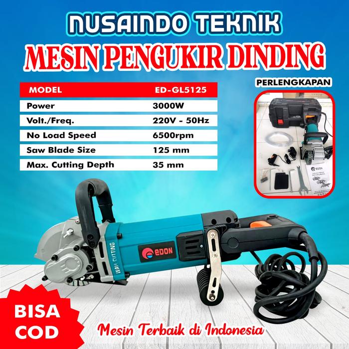 Jual Wall Chaser Mesin Bobok Ukir Potong Lubang Tembok Dinding EDON ...