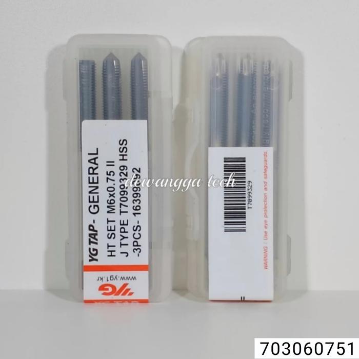 Jual Hand tap YG1 M6x0.75 HT set m6 x 0.75 tap ulir halus m6 - Kota Bekasi - DEWANGGA TECH ...