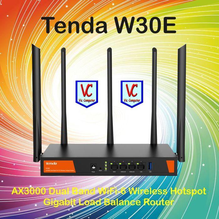 Jual Tenda W30E AX3000 Dual Band WiFi-6 Gigabit Load Balance Router ...