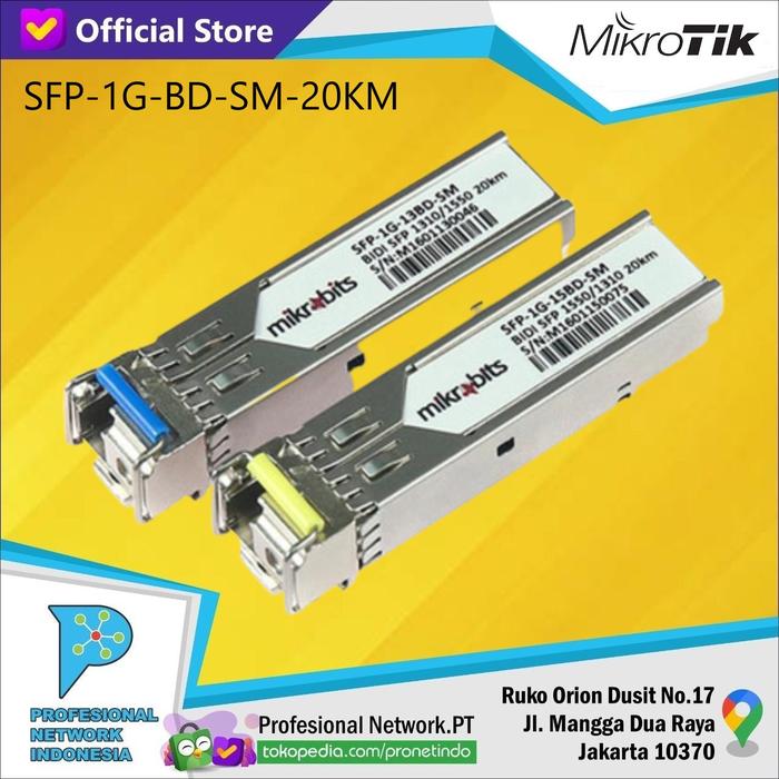 Promo Mikrotik SFP-1G-BD-SM-20KM SFP Transceiver 20KM Cicil 0% 3x ...