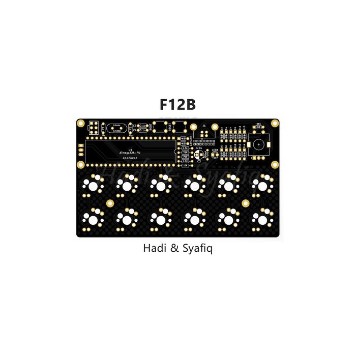 Jual F12b macropad hotswap with rotary mechanical keyboard - Kota ...