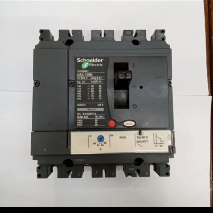 Jual MCCB Schneider NSX100N 4P 25A/32A/40A/50A 63A/80A/100A 36kA - 50A - Jakarta Pusat - Market ...