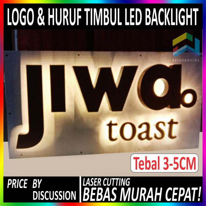 Jual Huruf Timbul & Logo Timbul 3D NYALA LED Berbagai Macam Model ...