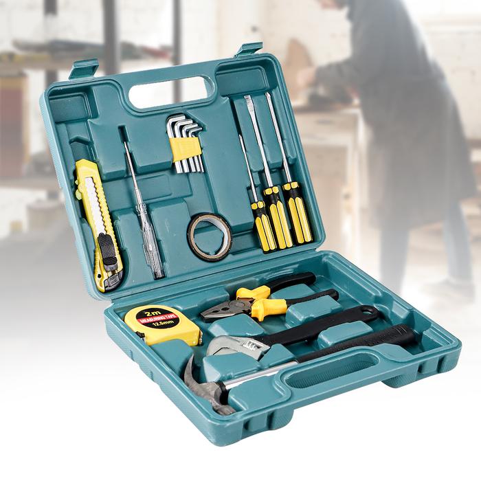 Jual Alat Set Perkakas Tang Palu Obeng Alat Pertukangan set Tool kit ...