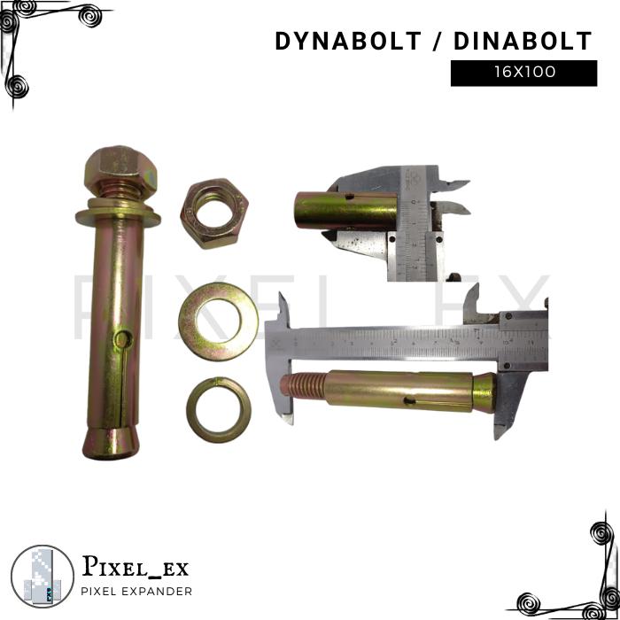 Promo Dinabolt Dynabolt M8 M10 M12 M14 M16 M20 8x60 s/d 20x180 Expander ...