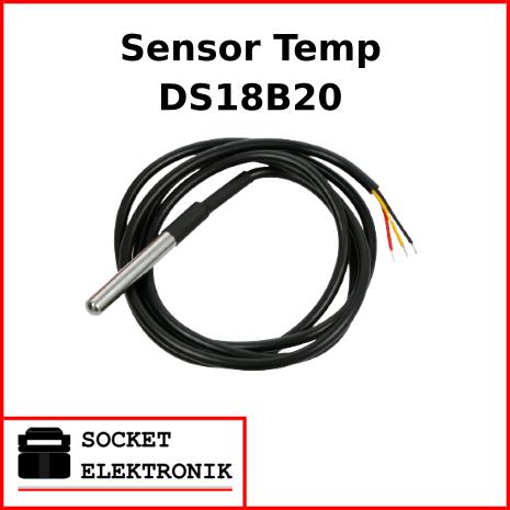 Jual Temperature Sensor DS18B20 Waterproof - Kota Bandung - socket ...