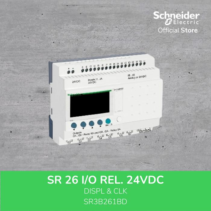 Promo Schneider Electric SR 26 I/O REL. 24VDC DISPL & CLK-SR3B261BD ...