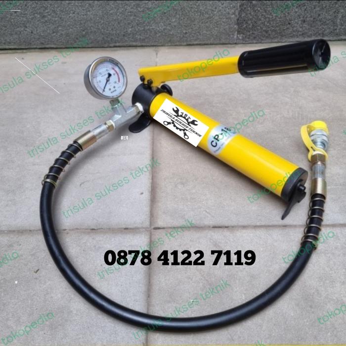 Jual Hydraulic Pump 400ml Pressure Gauge CP-180 Pompa Hidrolik 400cc Manual - Jakarta Utara ...