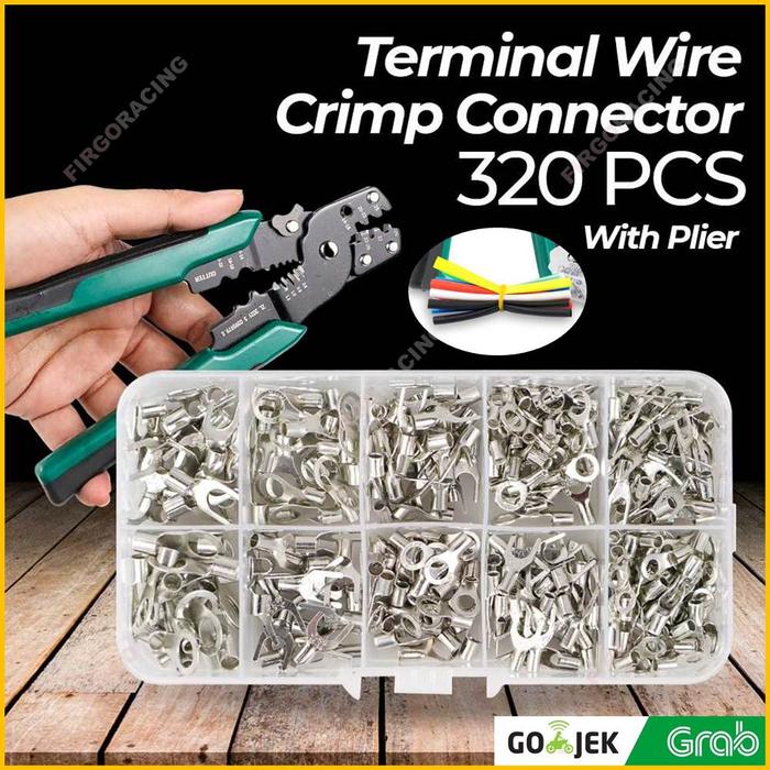 Jual Satu Set Skun Plus Tang CrimpIng 320 PCS with Plier Terminal Wire ...