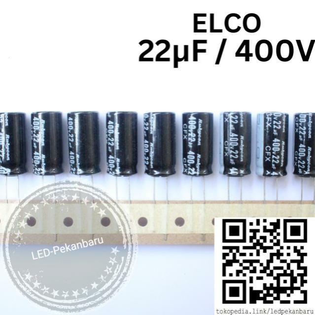 Jual ELCO 22uF 400V KAPASITOR ELKO 22 uF 400 V - Kota Pekanbaru - LED ...