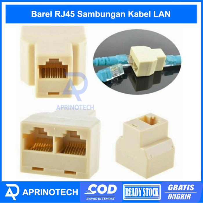Jual Barel RJ45 Sambungan Kabel LAN UTP Female Double RJ45 - Kab ...