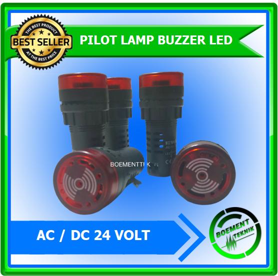 Promo Buzzer 24 volt AC/DC pilot lamp LED Diameter drat 22mm - Kab ...