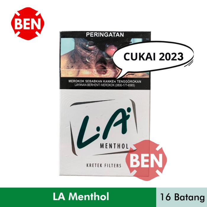 Jual LA Menthol 16 Batang / Mentol / Hijau / Rokok Kretek Filter Grosir ...