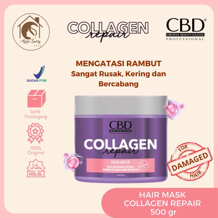 Jual ASS || CBD Collagen Repair Hair Mask 500ml untuk Rambut Rusak ...