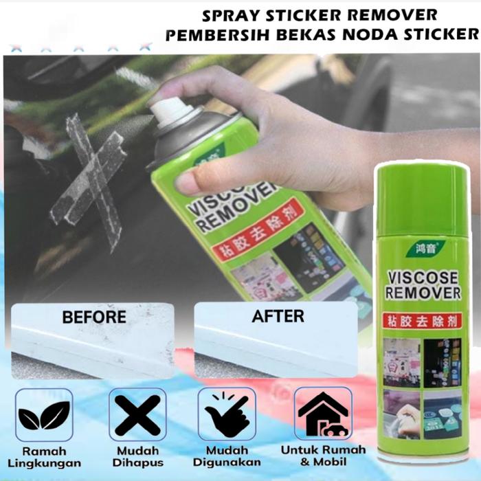 Promo Cairan Spray Pembersih Bekas Tempelan Lem Stiker Kaca Logam Cat ...