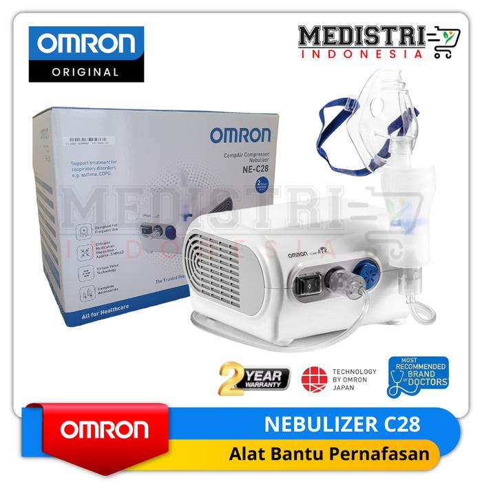 Jual Omron NE C28 Compressor Nebulizer Alat Nebul Uap Bantu Pernafasan ...