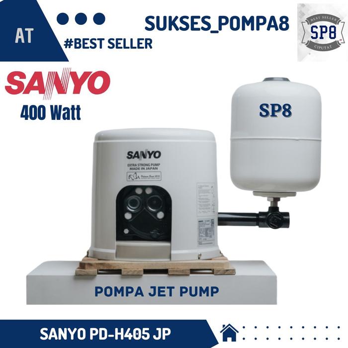 Jual Pompa Air SANYO PD-H405 JP Otomatis (ORI JAPAN) / Pompa Air Jet Pump - Kota Tangerang ...