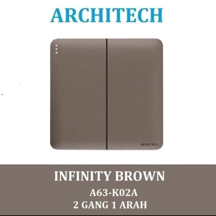 Jual Saklar ARCHITECH Infinity A63 2.1 Series New Brown/ Coklat - TV ...