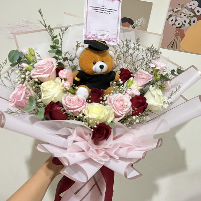 Jual Bouquet fresh flower rose wisuda graduation - Kab. Tangerang ...