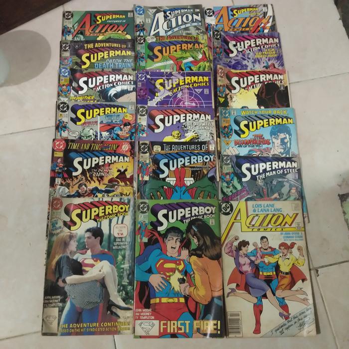 Jual Komik superman jadul terbit tahun 1988-1991 dc bahasa inggris ...