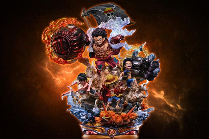 Jual Resin Anime One Piece 6thAnniversary Luffy All Form By G5 Studios ...