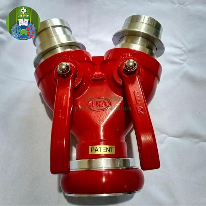 Jual y connection hydrant 2 handle 2.5 x 1.5 x 1.5 machino merk iwa ...
