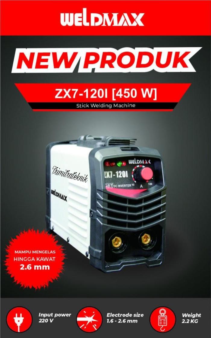 Jual MESIN LAS 450 WATT WELDMAX ZX7-120I BARU DAN BERGARANSI RESMI ...
