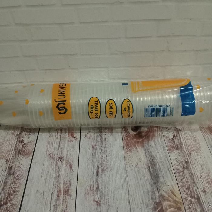 Jual Gelas plastik cup es bubble minuman teh kopi 18oz 18 oz ovale oval ...