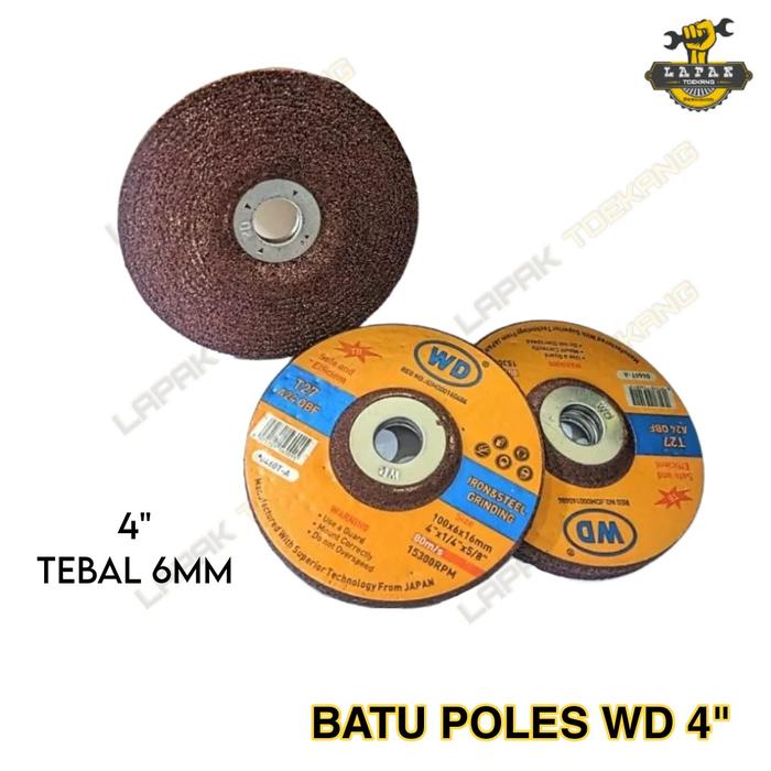 Jual Batu Gerinda Poles WD 4" Tebal Poles Besi Mirip Kinik - Kab ...