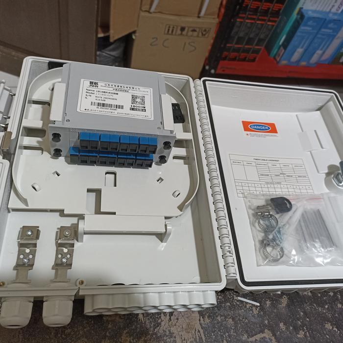 Jual ODP 16 Core lengkap Spliter 1:16 Box dan kosongan Fiber Optic ...