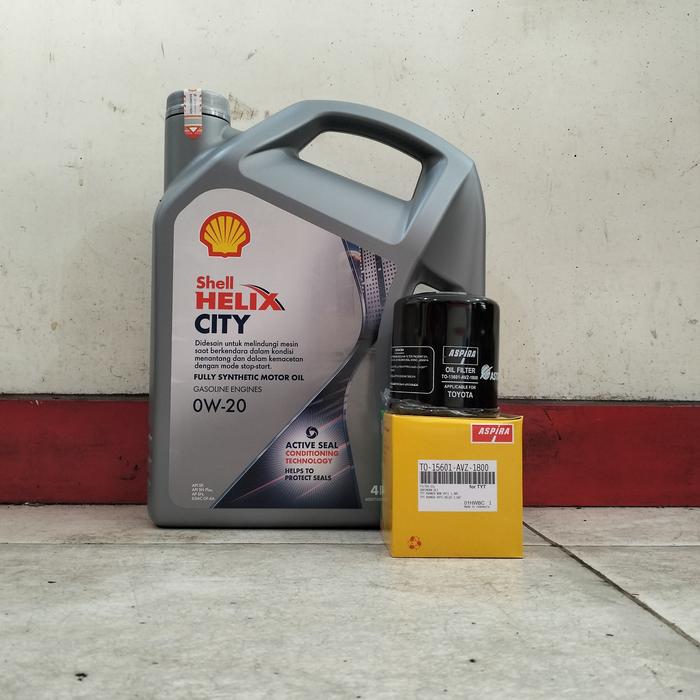Jual Paket Shell Helix City 0W-20 + Filter Oli Avanza/ Xenia/ Rush ...