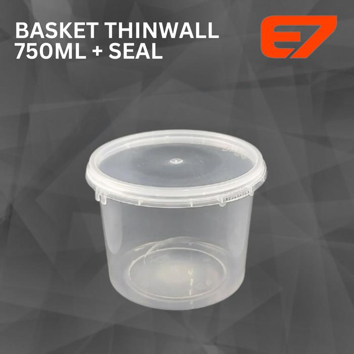 Jual Bucket Thinwall Seal 750ml - Basket Plastik, Toples Makanan, Food ...