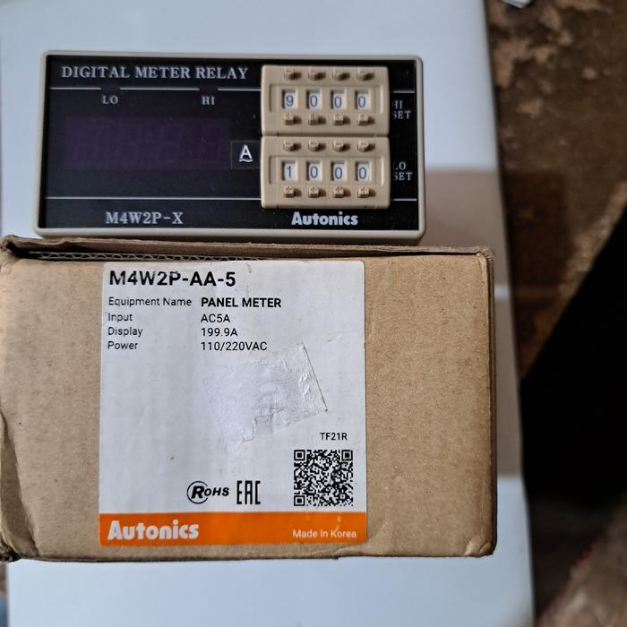 Jual digital panel meter M4W2P-AA-5 110/220VAC autonic - Kota Bandung - sumber electrik ...