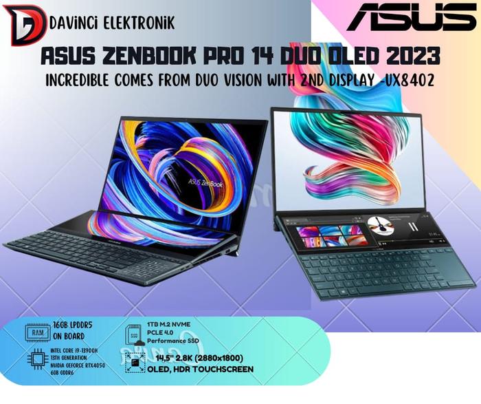 Jual ASUS ZENBOOK PRO 14 DUO OLED UX8402 i9-13900H 16GB 1TB RTX 4050 ...