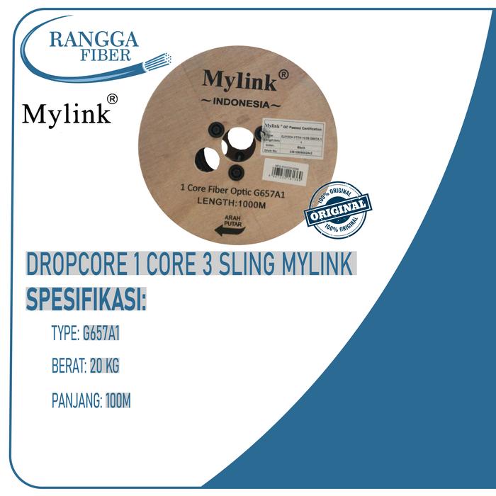 Jual DROPCORE 1 CORE 3 SLING MYLINK PER ROLL 1000M TYPE CORE G657A1 ...