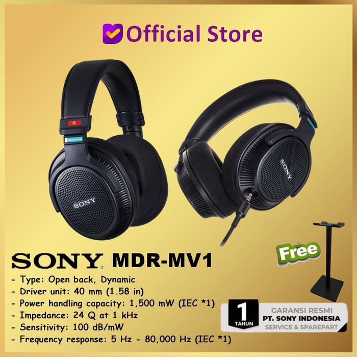 Promo Sony MDR-MV1 Headphone Studio Monitor Open Back Headset 6.3mm MV 1 Cicil 0% 3x - Jakarta ...