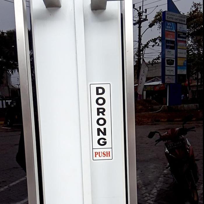 Jual Sticker Label Sign Marka Stiker Pintu Tarik Dorong Push Pull 17 X ...