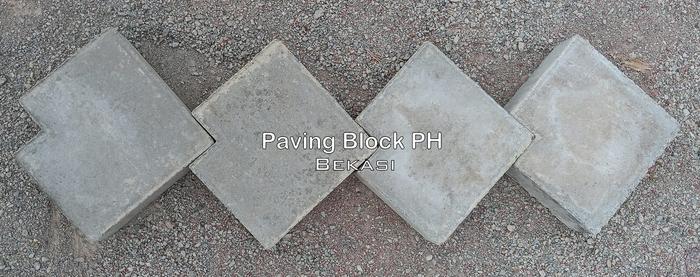 Jual Paving Block Model Ubin C atau Ubin Coak Tebal 8 cm (K300) - Abu ...